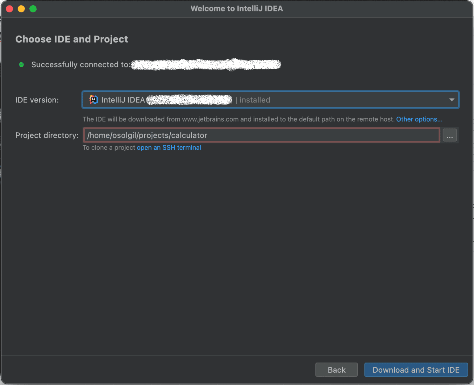 IntelliJ IDEA 원격 개발 연동하기 - 오솔길