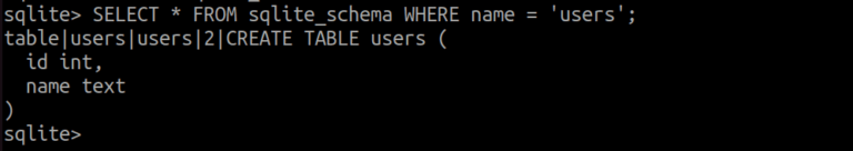 SQLite 테이블 구조(스키마) 확인 2가지 방법(desc tablename) - 오솔길