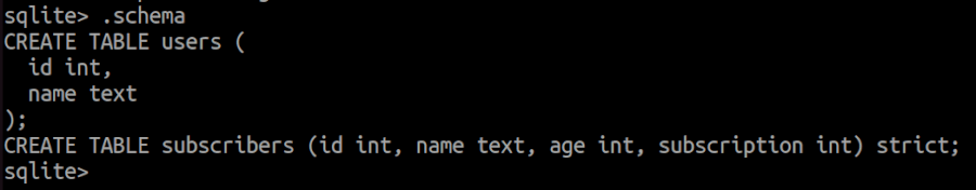 SQLite 테이블 구조(스키마) 확인 2가지 방법(desc tablename) - 오솔길