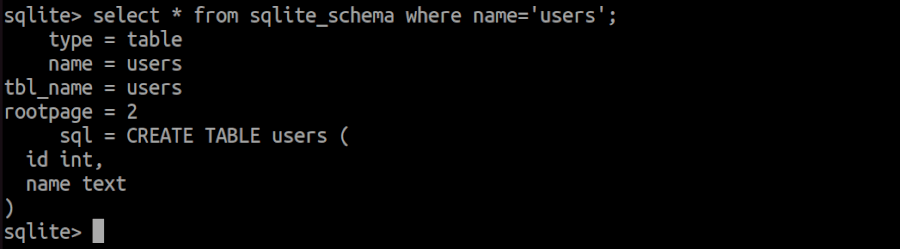 SQLite 테이블 구조(스키마) 확인 2가지 방법(desc tablename) - 오솔길