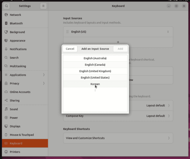 Ubuntu 22.04 한글 입력기 3가지 설정 방법(ibus, uim, fcitx) - 오솔길